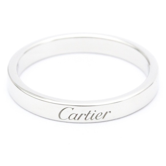 Cartier | Jewelry | Cartier Engraved Ring Platinum 95 | Poshmark